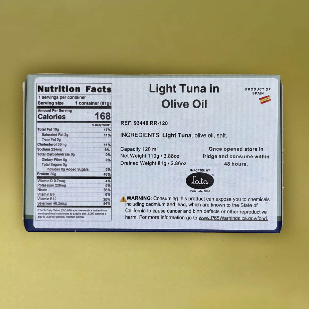 A Conserveira Selección Yellowfin Tuna in Olive Oil – Lata