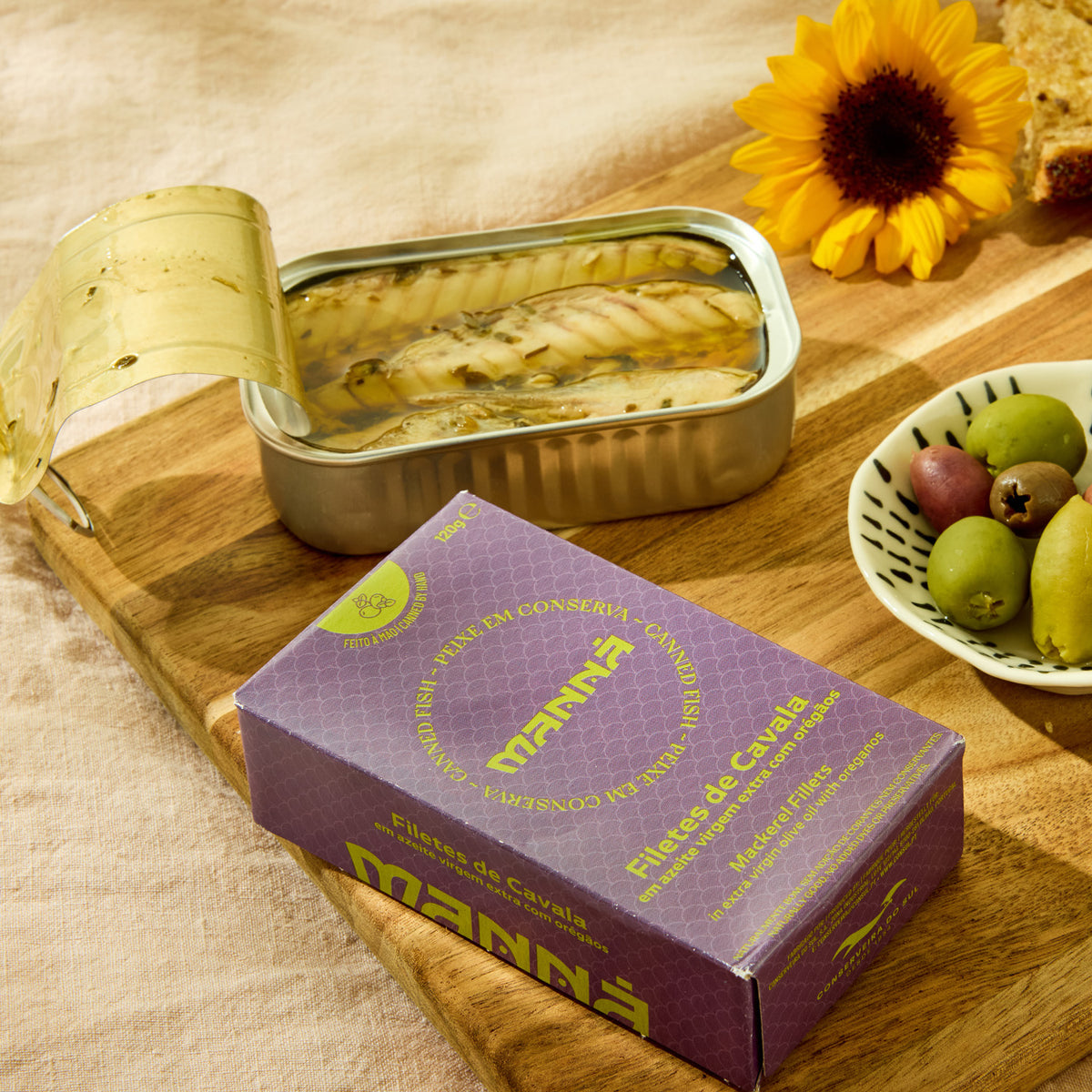Manná Mackerel Fillets with Oregano in EVOO – Lata