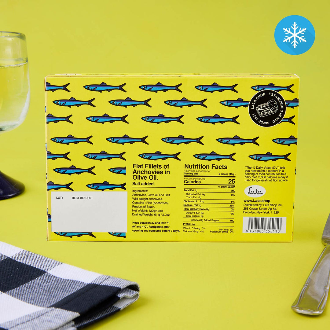 Lata Extra Large Anchovy Fillets in Olive Oil